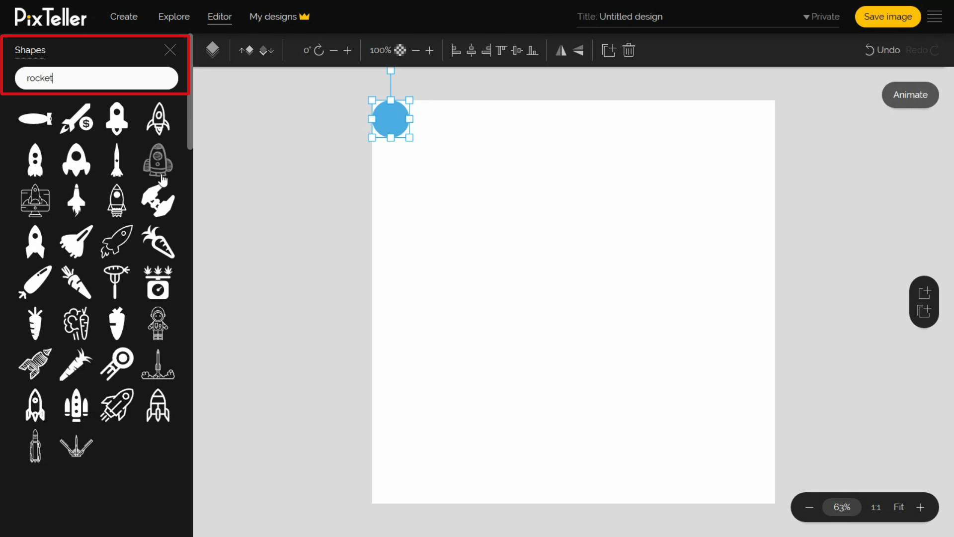 How To Add Shapes In PixTeller Editor