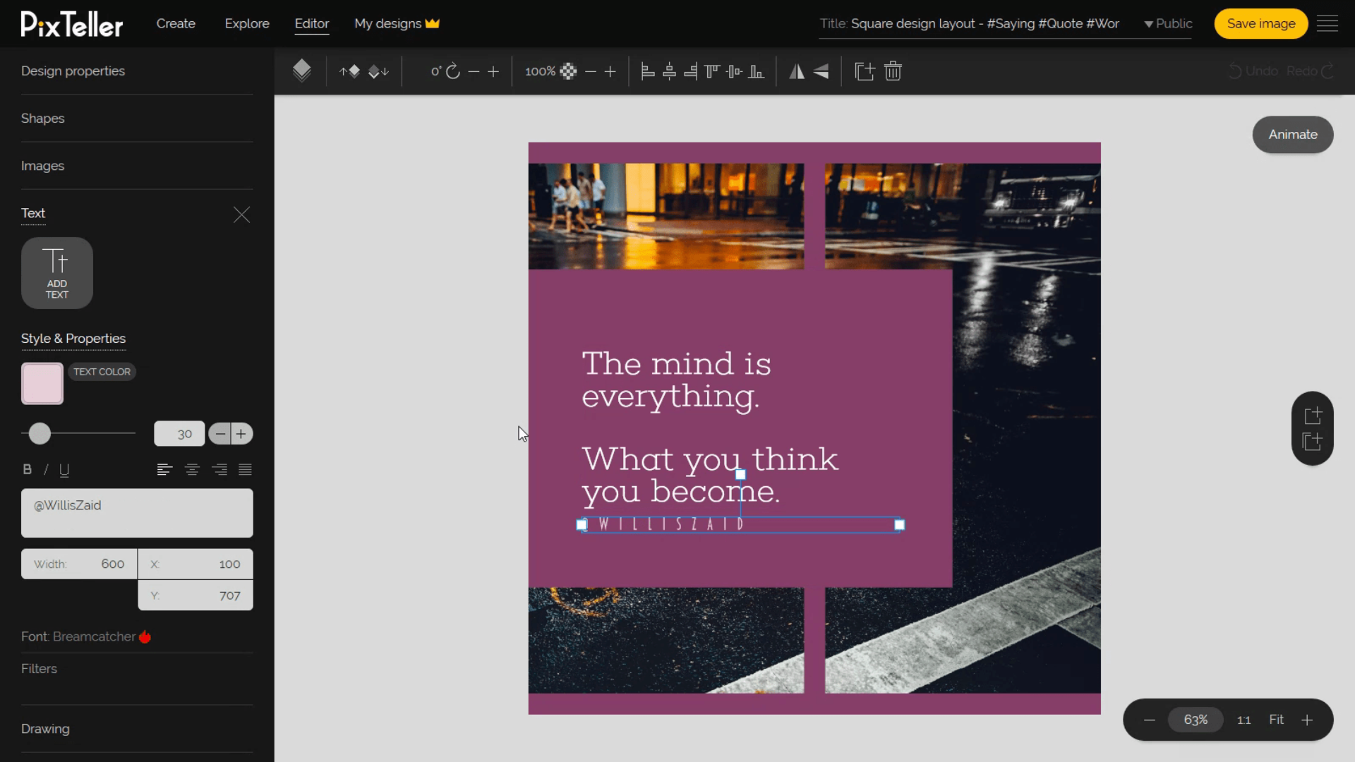 Know How To Align Objects In A PixTeller Design