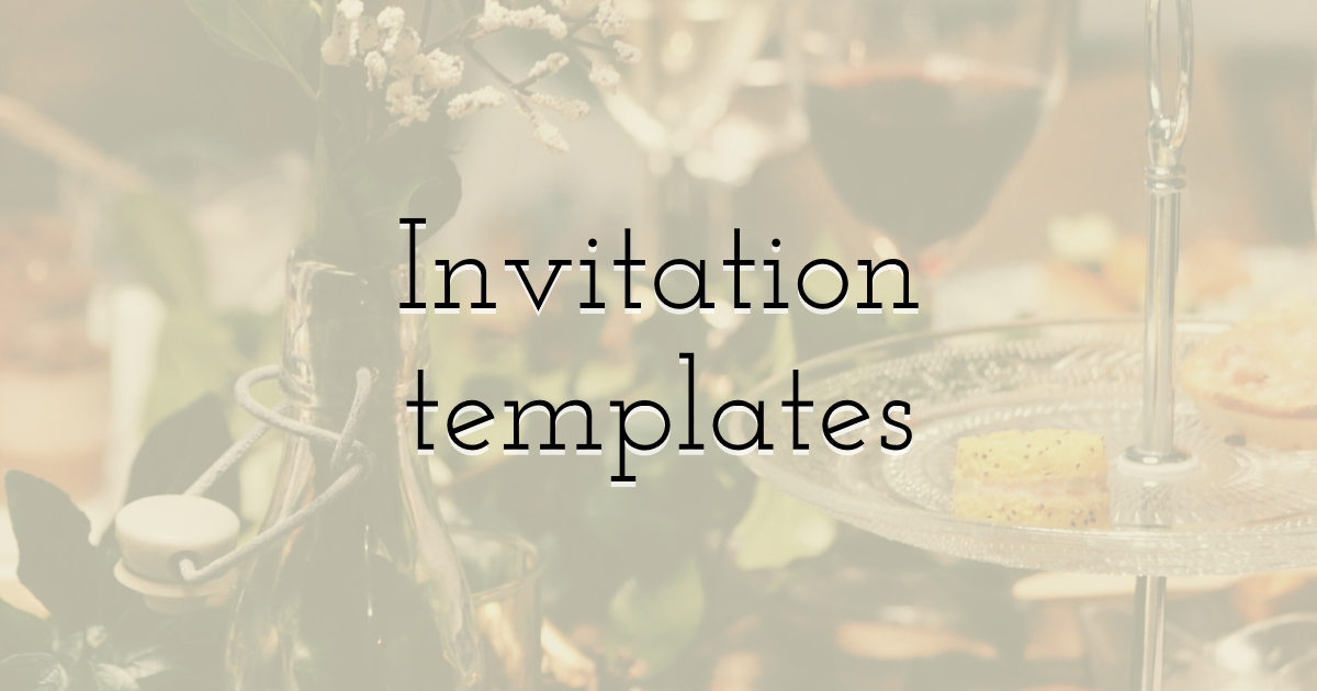 Top Invitation Templates