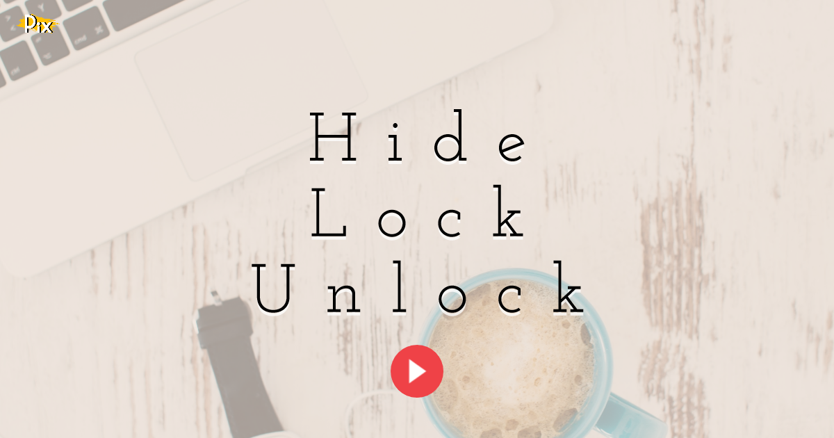 How to Hide, Lock and Unlock the Elements From a PixTeller Design
