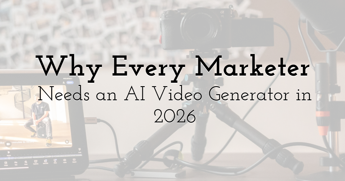 Why Every Marketer Needs an AI Video Generator in 2026