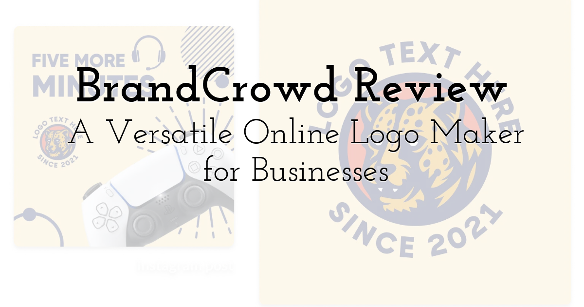 BrandCrowd Review: A Versatile Online Logo Maker for Businesses